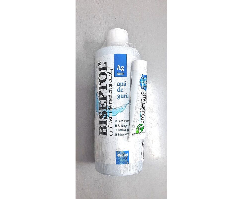 BiSeptol Apa de Gura 480 ml + Biseptol Pasta de Dinti 15 ml Dacia Plant ...
